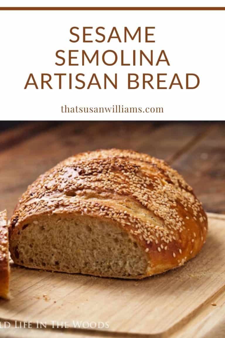 Semolina Sesame Artisan Bread - That Susan Williams