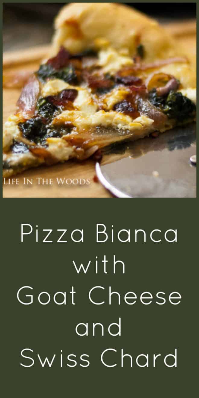 Pizza Bianca with Goat Cheese and Swiss Chard - That Susan Williams