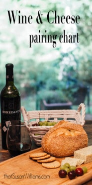 Wine and Cheese Pairing Chart - That Susan Williams