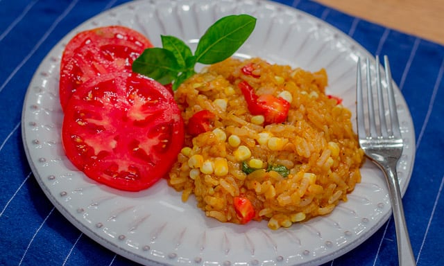 Southern Summer Risotto in a Pressure Cooker: with Corn, Tomatoes and ...
